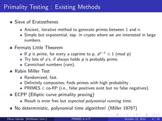 PRIMES is in P | PDF