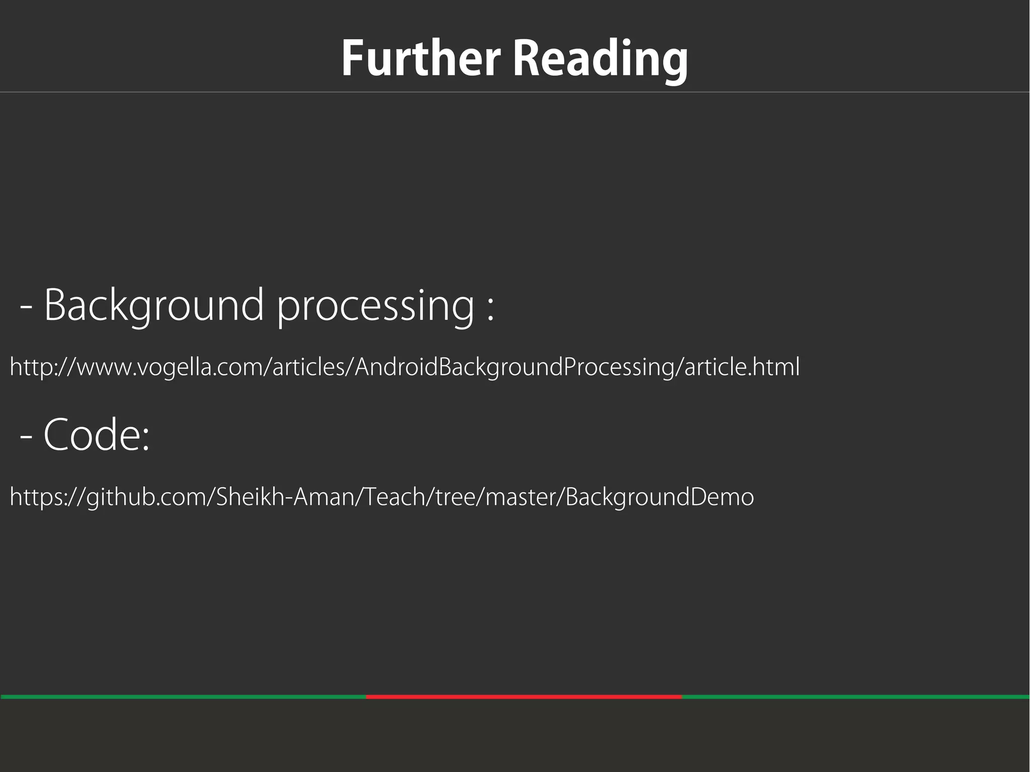 Android : Background Processing | PDF