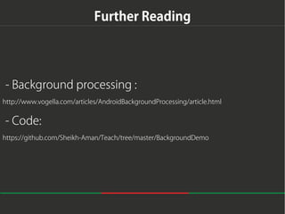 Android : Background Processing | PDF