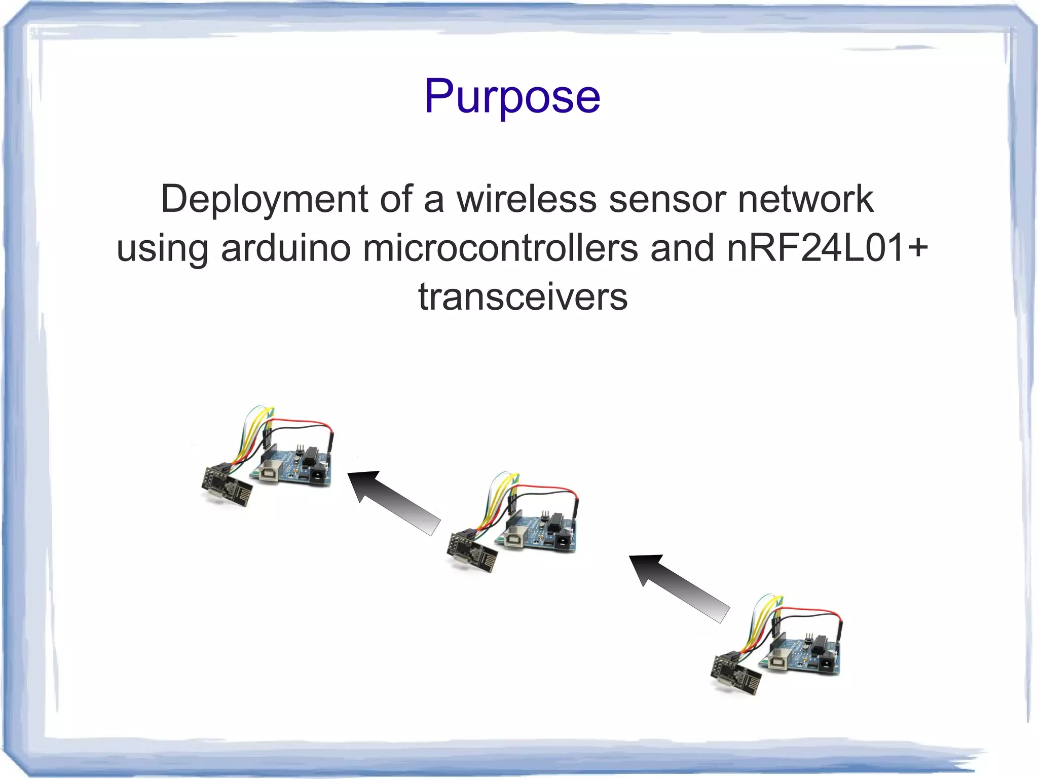 Arduino microcontroller and nRF24L01+ transceivers | PPT | Free Download