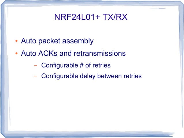 Arduino microcontroller and nRF24L01+ transceivers | PPT