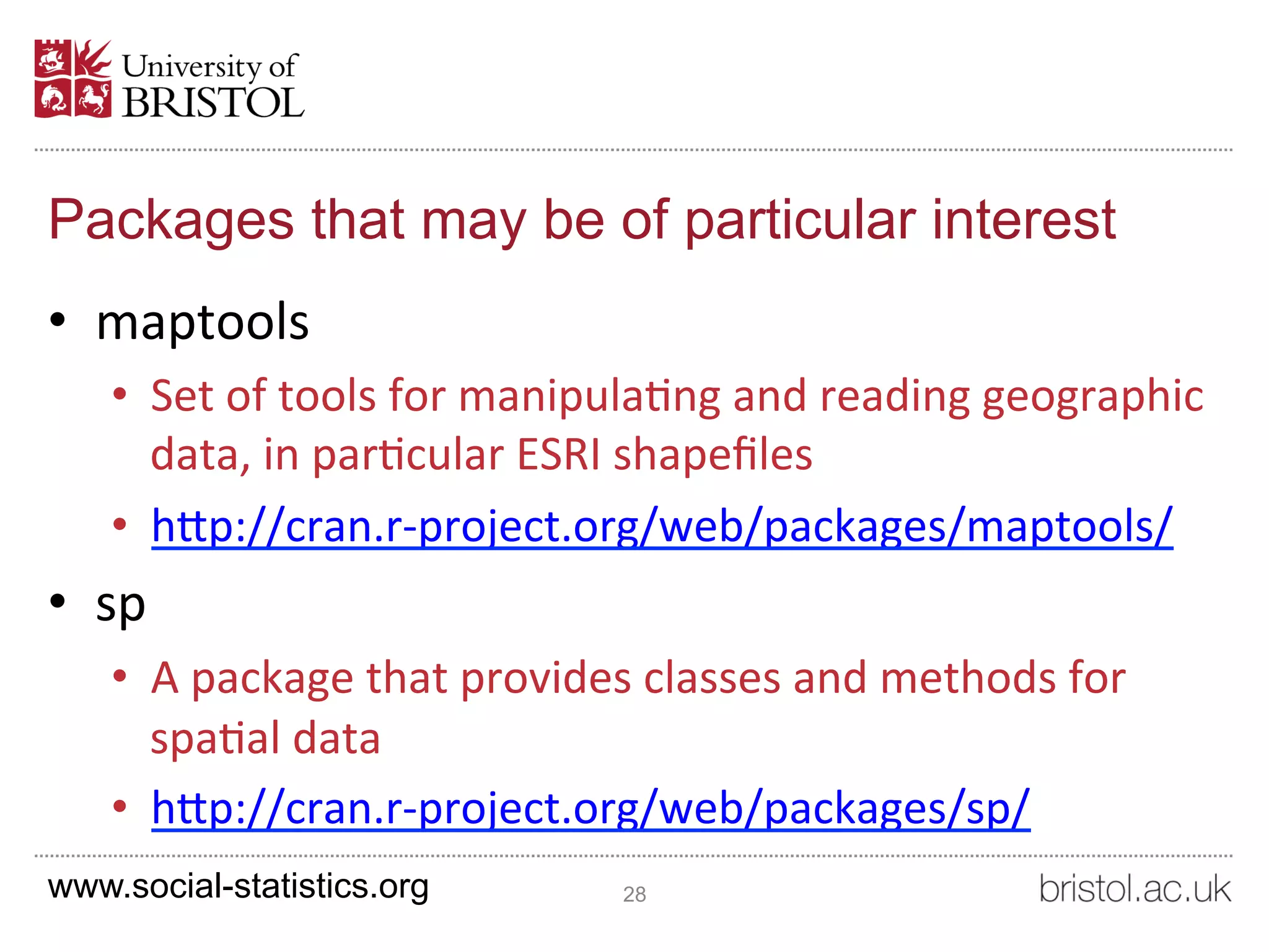 An Introduction To Mapping Gis And Spatial Modelling In R