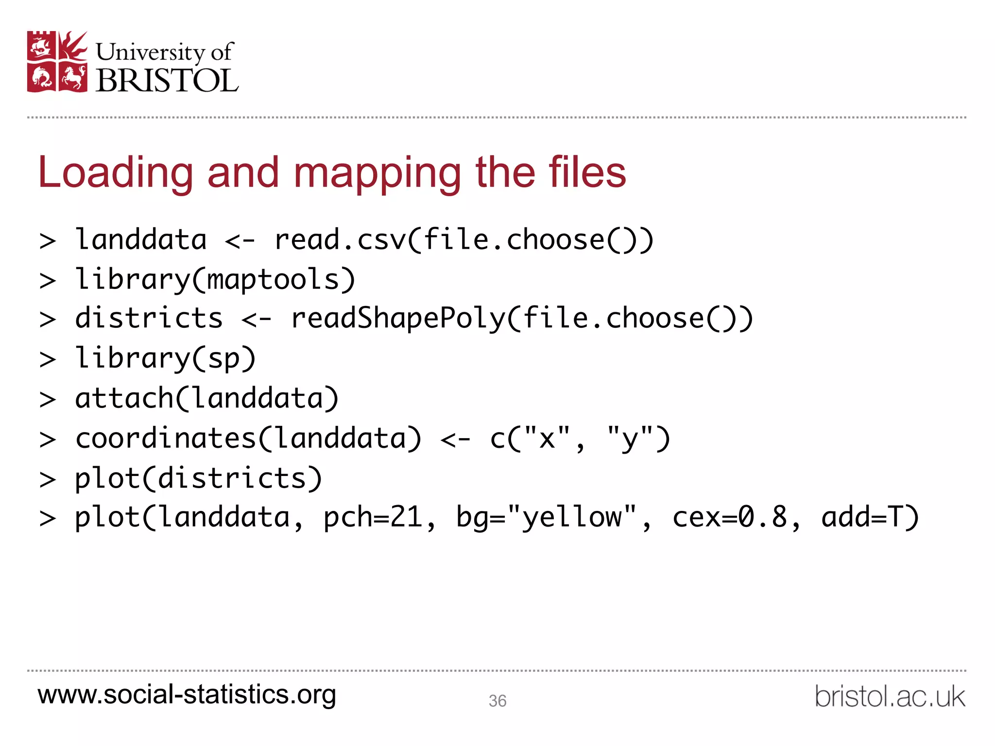 An Introduction To Mapping Gis And Spatial Modelling In R