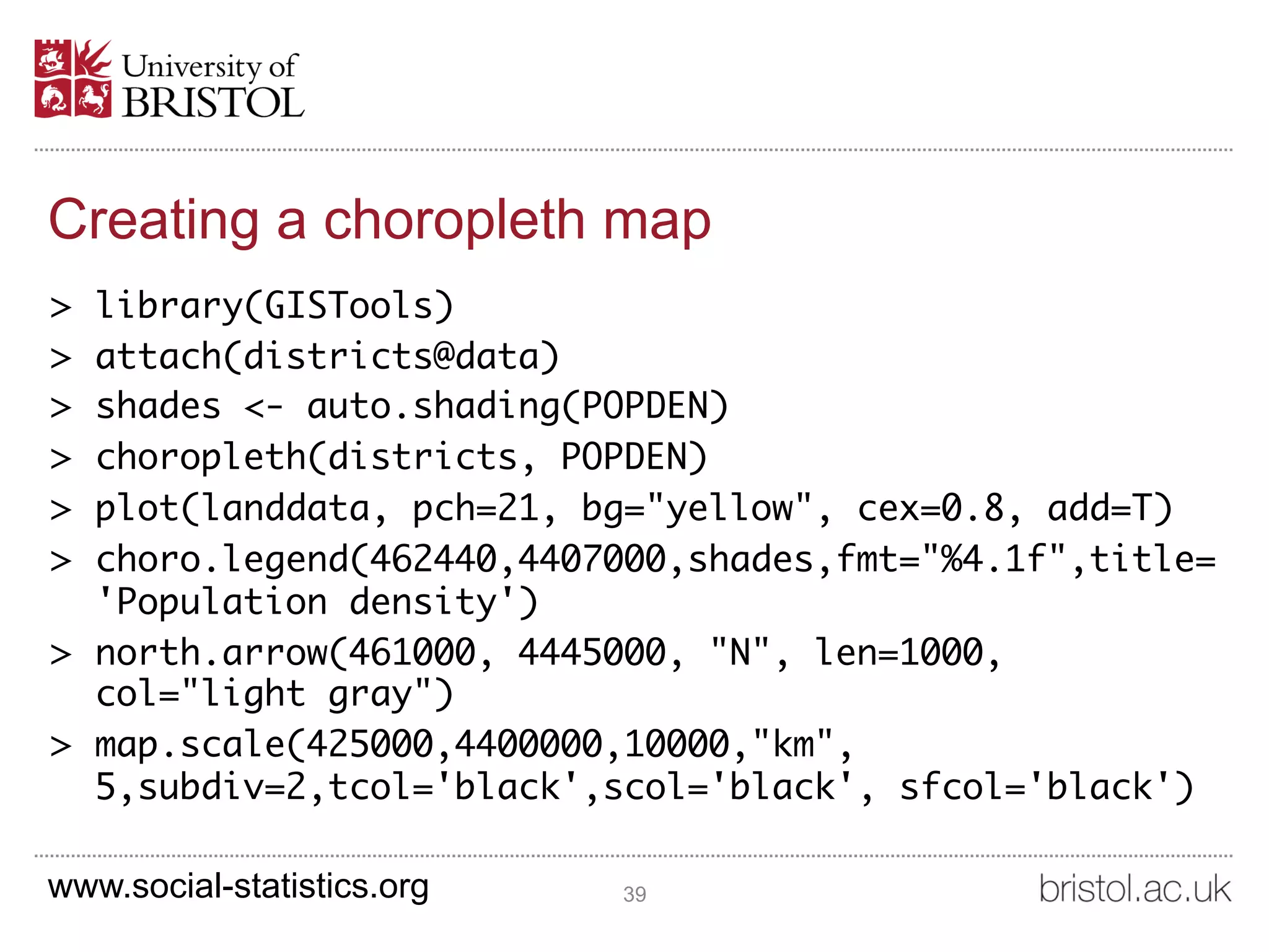An Introduction To Mapping Gis And Spatial Modelling In R