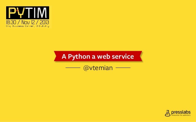 A python web service