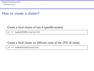 Parallel Computing with R | PPT