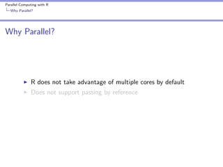 Parallel Computing with R | PPT