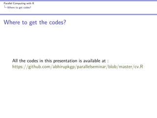 Parallel Computing with R | PPT