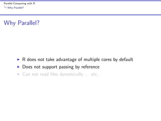 Parallel Computing with R | PPT