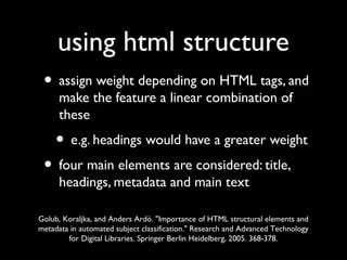 web page classification | PPT