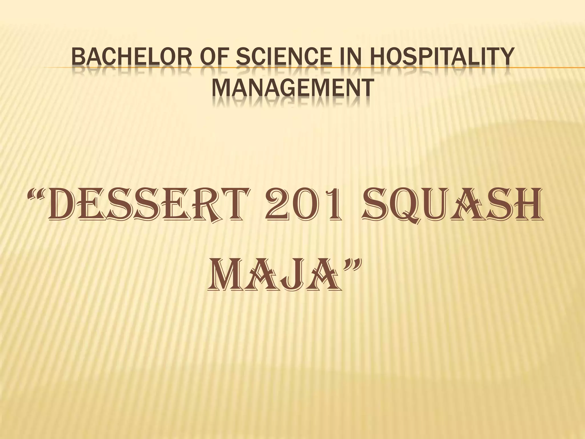 Squash Maja Presentation | PPT