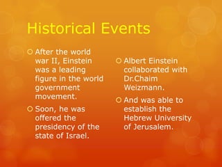 Albert Einstein's Life | PPTX