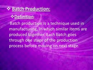 types of manufacturing prevailing in industry | PPTX | Manufacturing ...