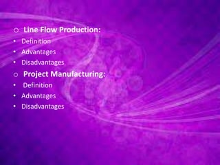 types of manufacturing prevailing in industry | PPTX | Manufacturing ...