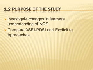 Explicit Teaching Approach Versus ASEI-PDSI Approach in Teaching ...