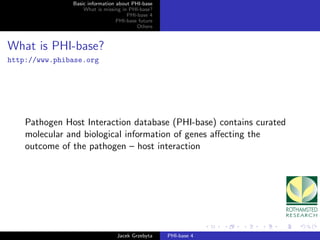 PHI-base 4 | PDF | Databases | Computer Software and Applications