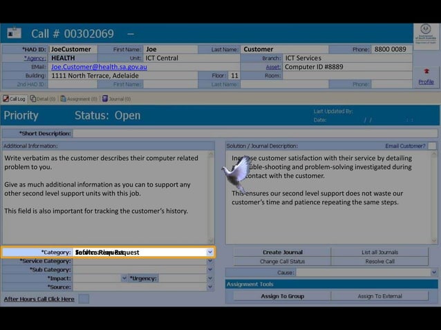 How to use the HEAT helpdesk call-logging software | PPT