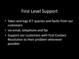 How to use the HEAT helpdesk call-logging software | PPSX