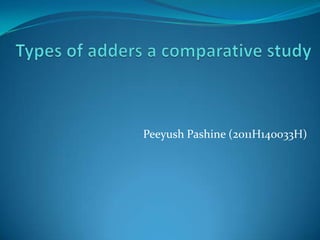 Single-bit adders and carry propagation | PPT