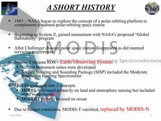 MODIS (Moderate Resolution Imaging Spectrometer) | PPTX