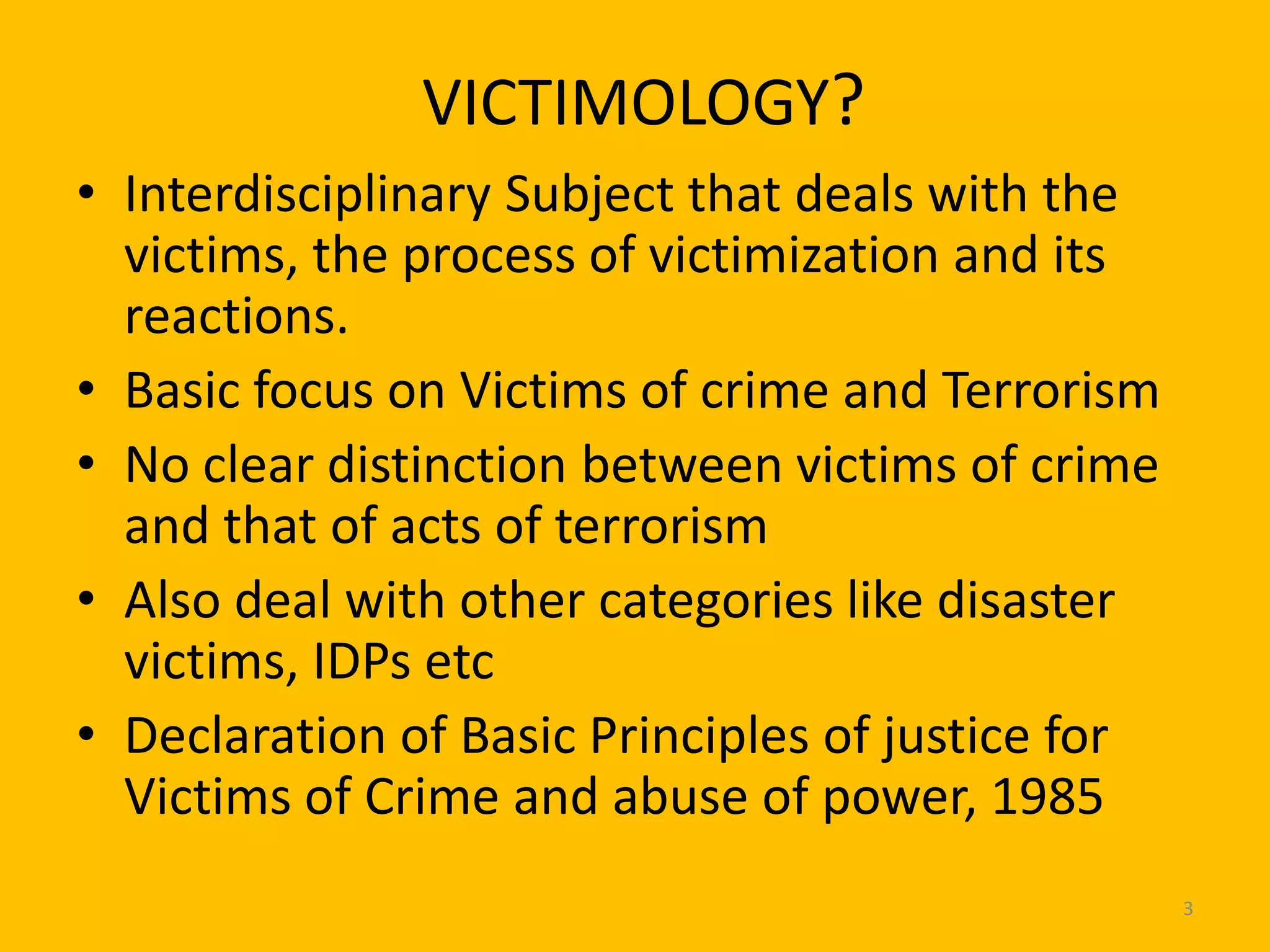 Presentation. victimology | PPTX