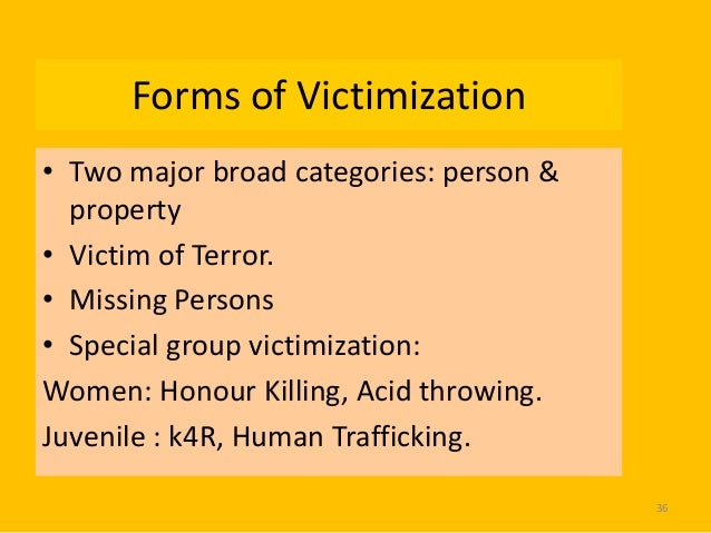 Presentation Victimology