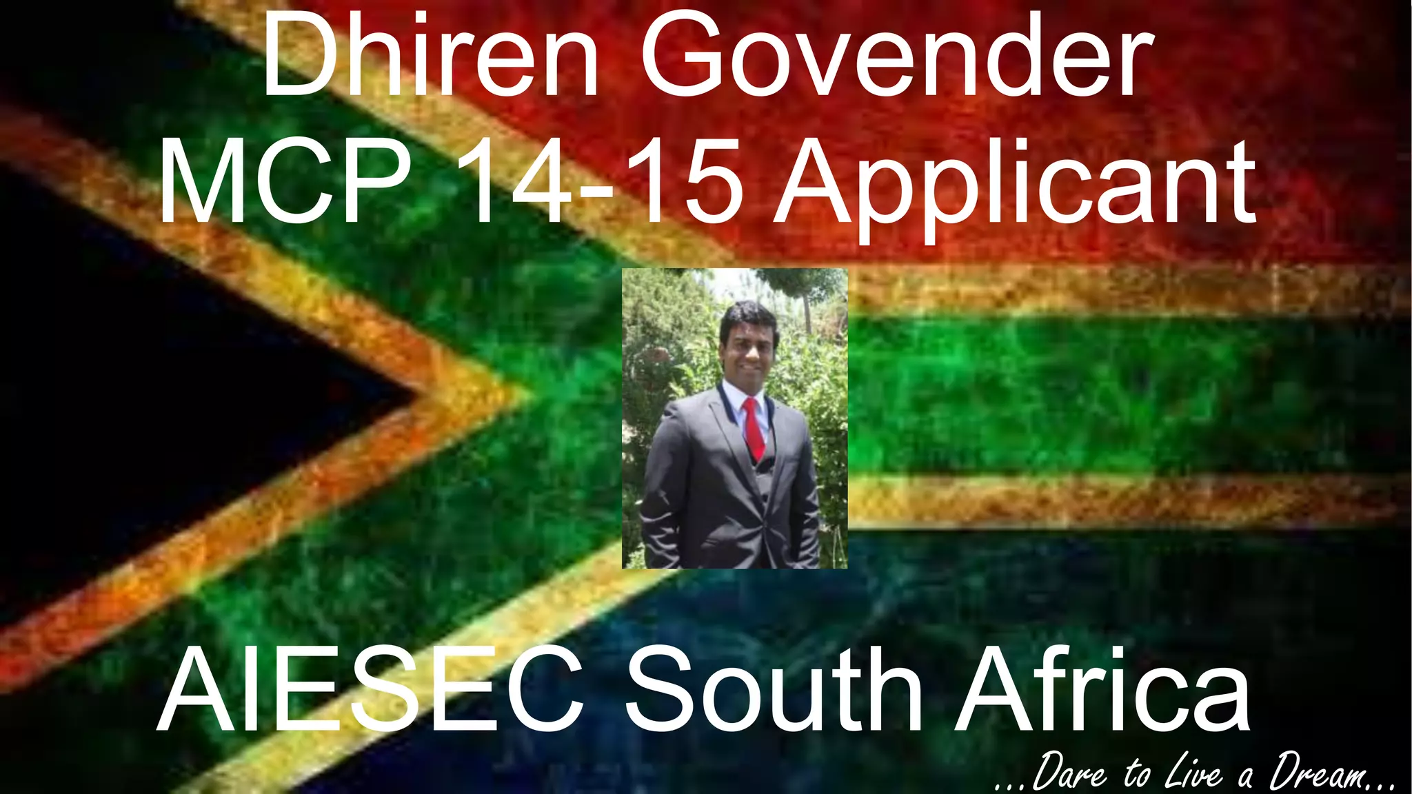 Dhiren Govender MCP Application plan. | PPTX