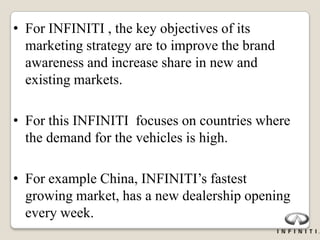 INFINITI Marketing Mix | PPT