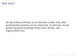 Rust Synchronization Primitives | PPT