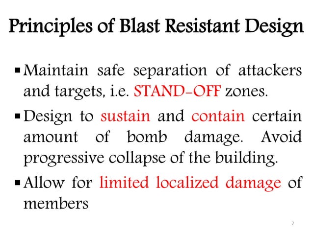 Architectural And Structural Design Of Blast Resistant Buildings ...