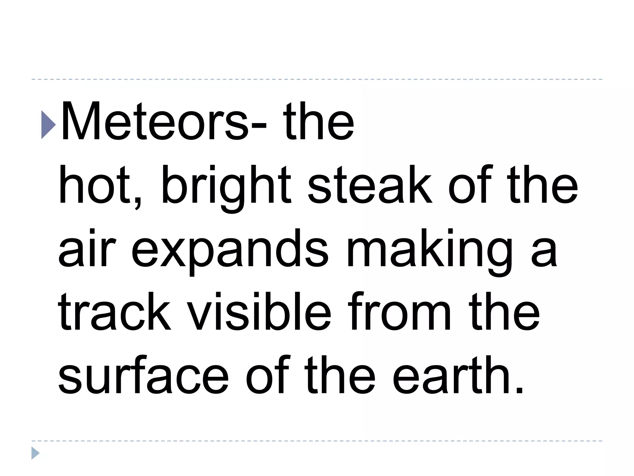 Presentation .- meteors | PPTX