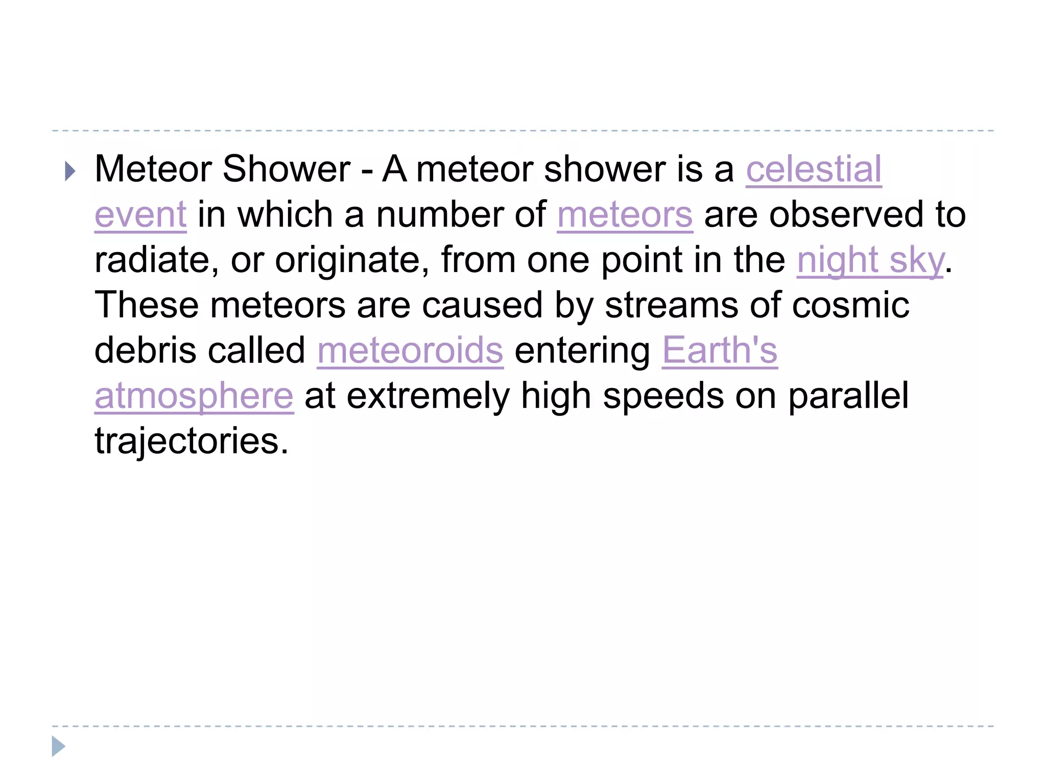 Presentation .- meteors | PPTX