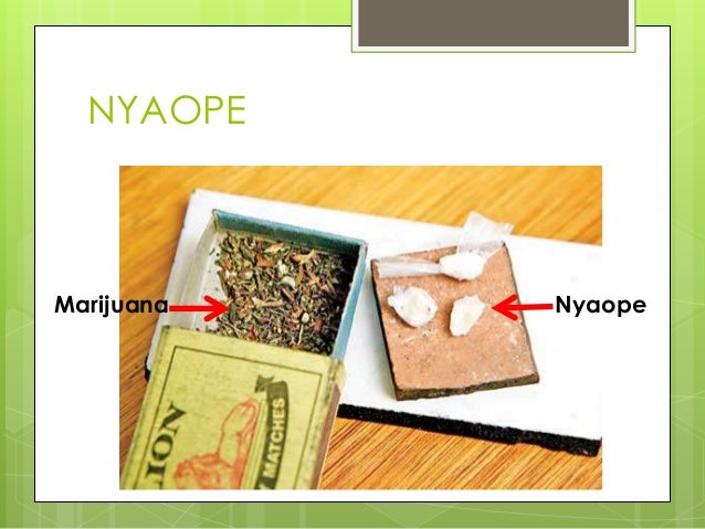 DRUGS: Nyaope, Cocaine and Crystal Meth