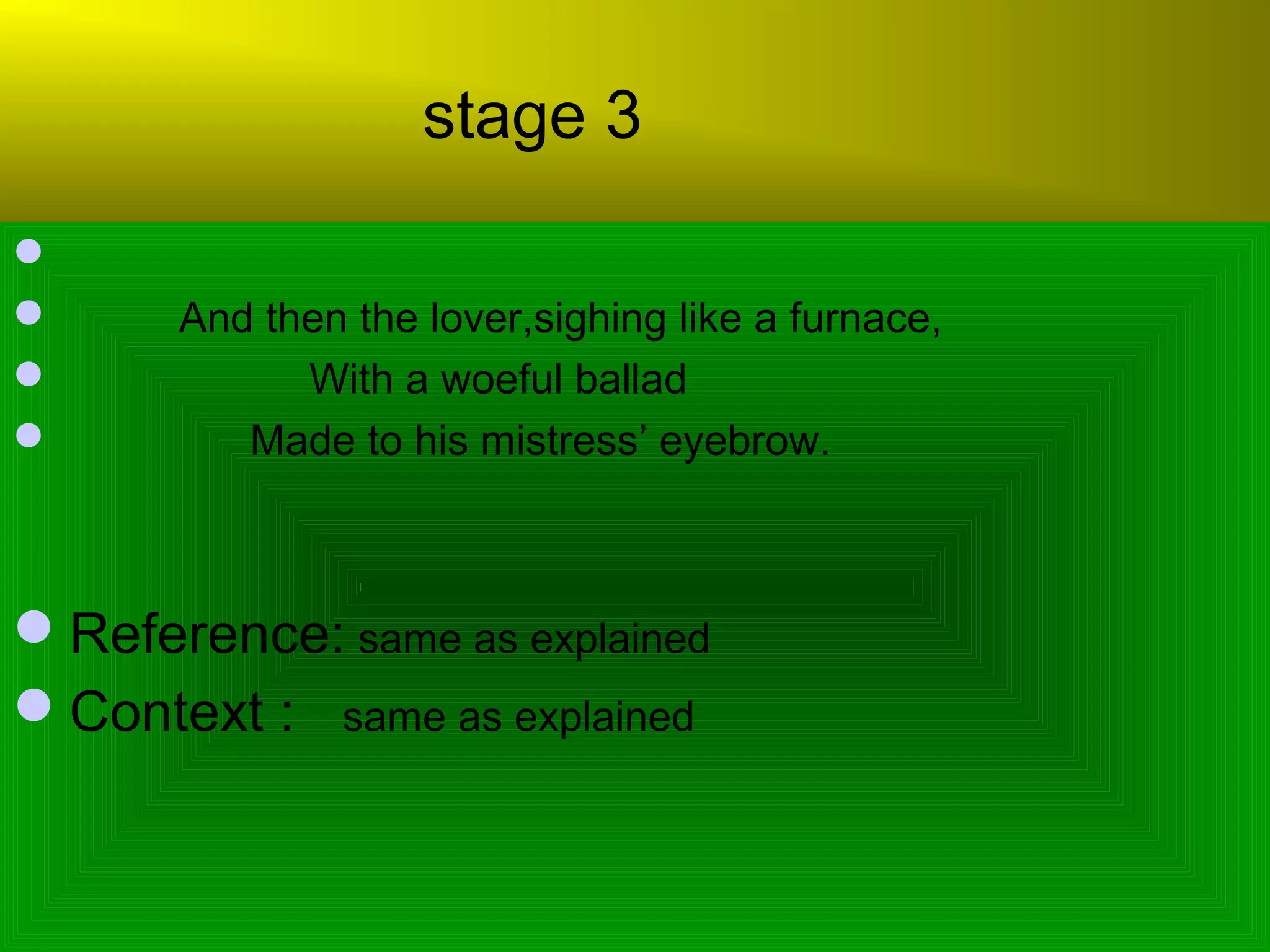 All the world's a stage poem theme, analysis,summary | PPT