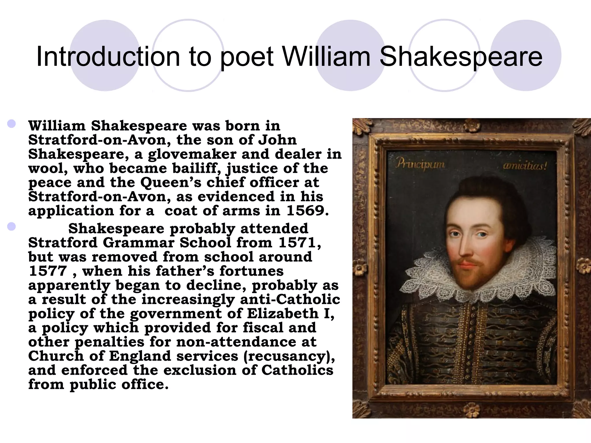 All the world's a stage poem theme, analysis,summary | PPT