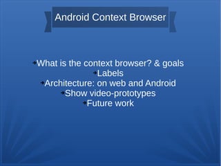 Android Context Browser- DroidDevCPH | PDF