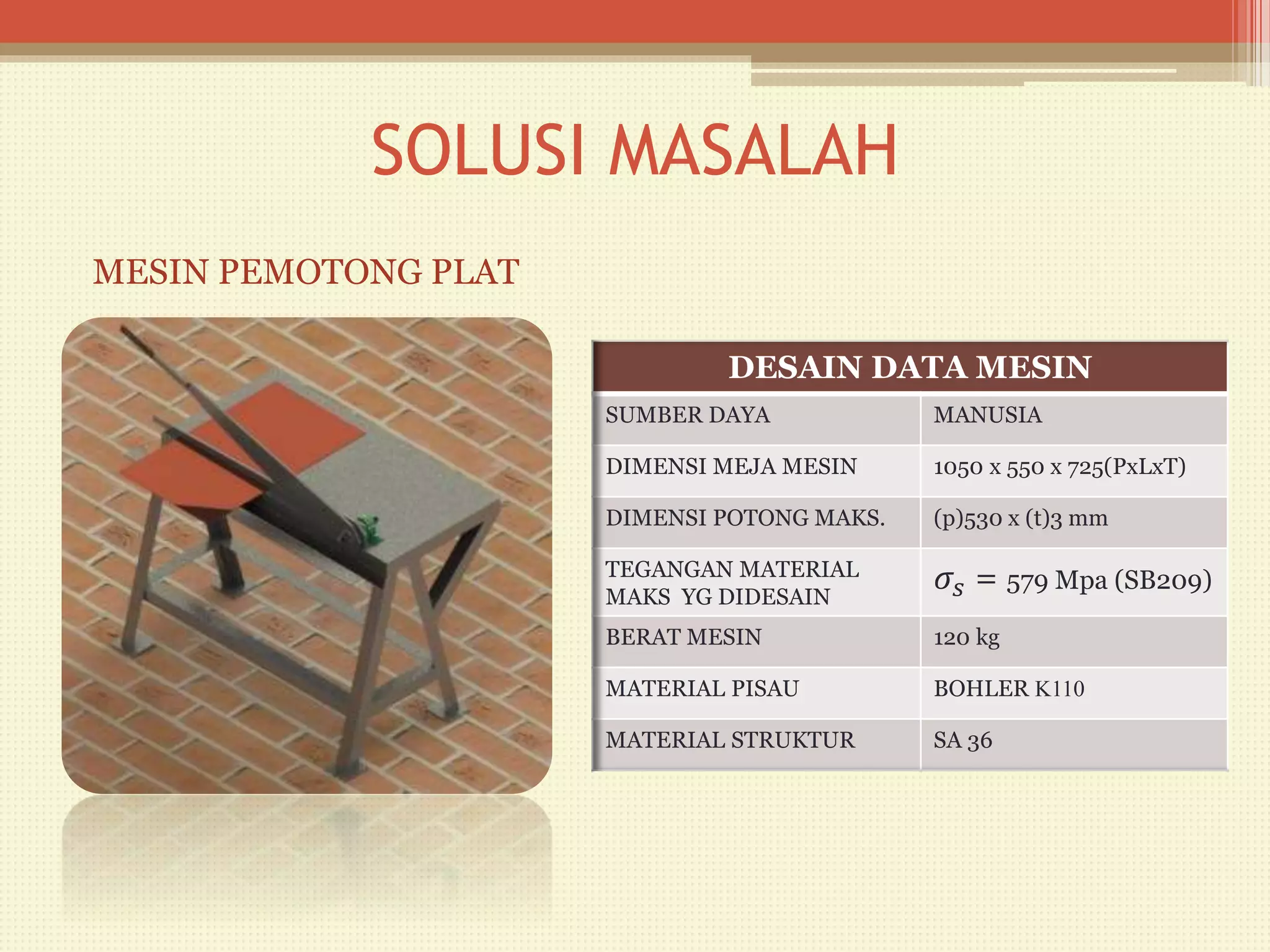 Mesin Potong Plat Sistem Tuas | PPTX