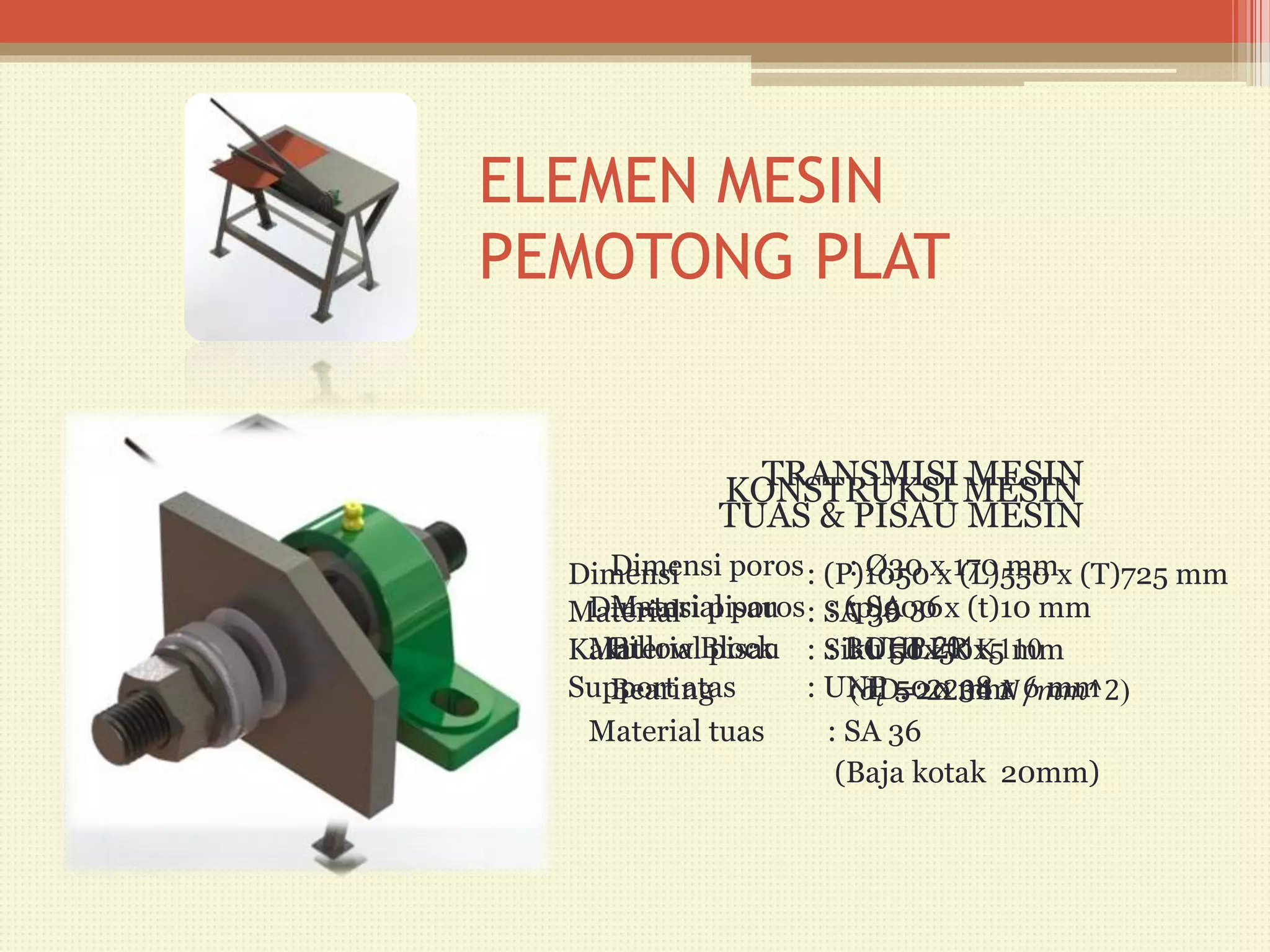 Mesin Potong Plat Sistem Tuas | PPTX