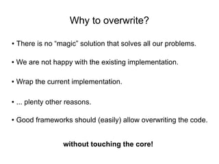 Overwriting code in Drupal | PPT