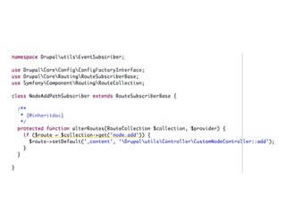 Overwriting code in Drupal | PPT