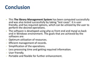 library management system | PPTX