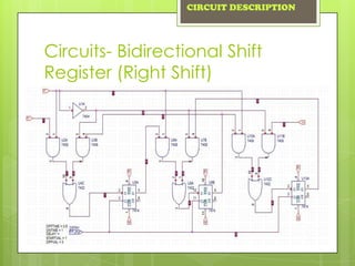 Presentation on Bidirectiona shift register using orcad | PPT