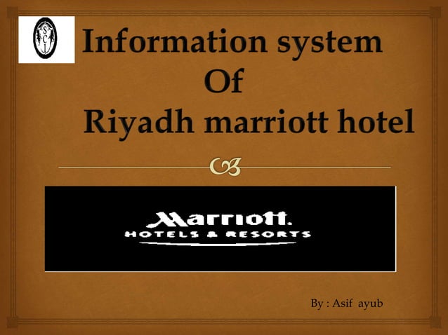 Marriott hotel presentation | PPTX
