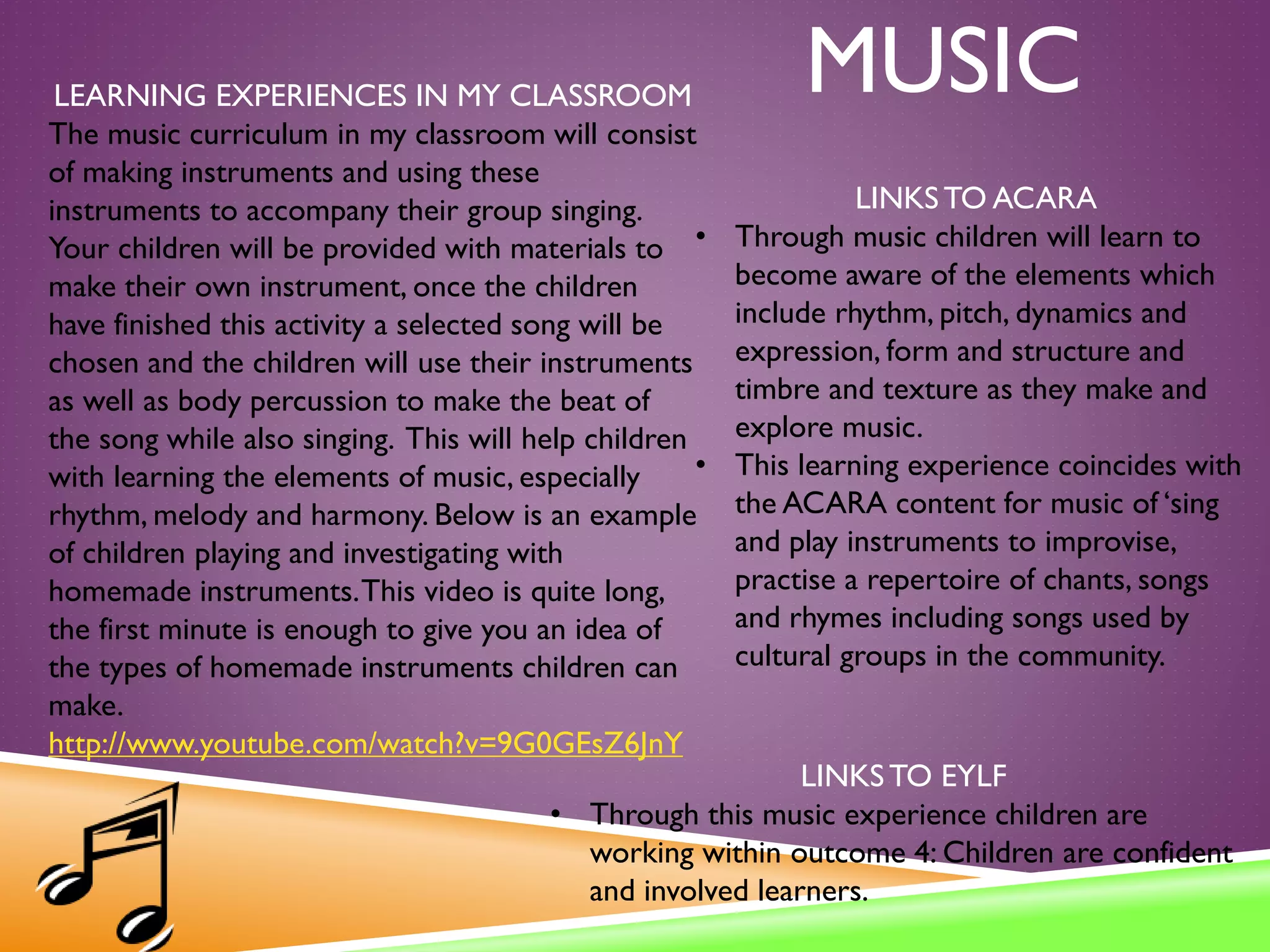 Arts in Early Childhood assignment 1 | PPTX