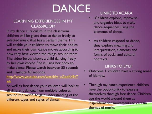 Arts in Early Childhood assignment 1 | PPTX | Children\'s Music | Music