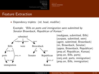 Automated Cognitive Presence Detection in Online Discussion Transcripts | PPT