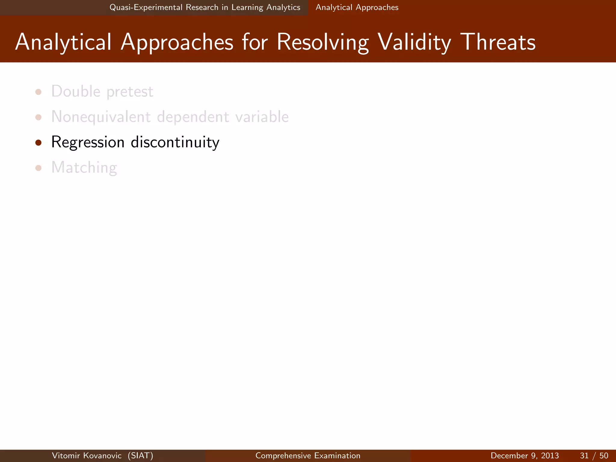 SFU SIAT Comprehensive Examination | PPT