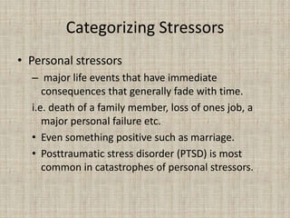 strees, coping and well being in perspective of psychology | PPT