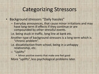 strees, coping and well being in perspective of psychology | PPT