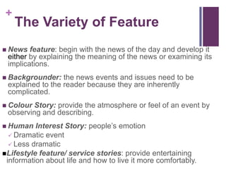 How to write hot news? How to write soft news or feature? | PPTX